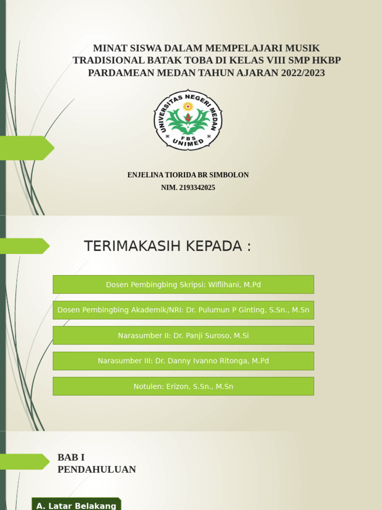 Ppt Proposal Enjelina Simbolon | PDF