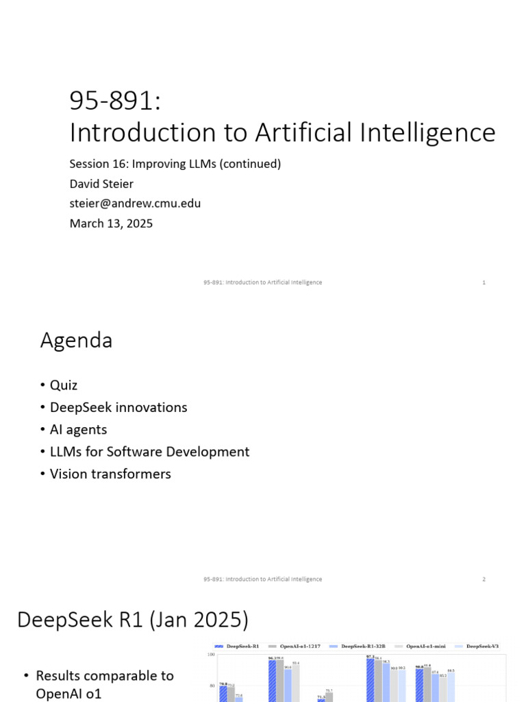 IAI Sp2025 Session 16 - Improving LLMs (Continued) | PDF | Artificial Intelligence ...