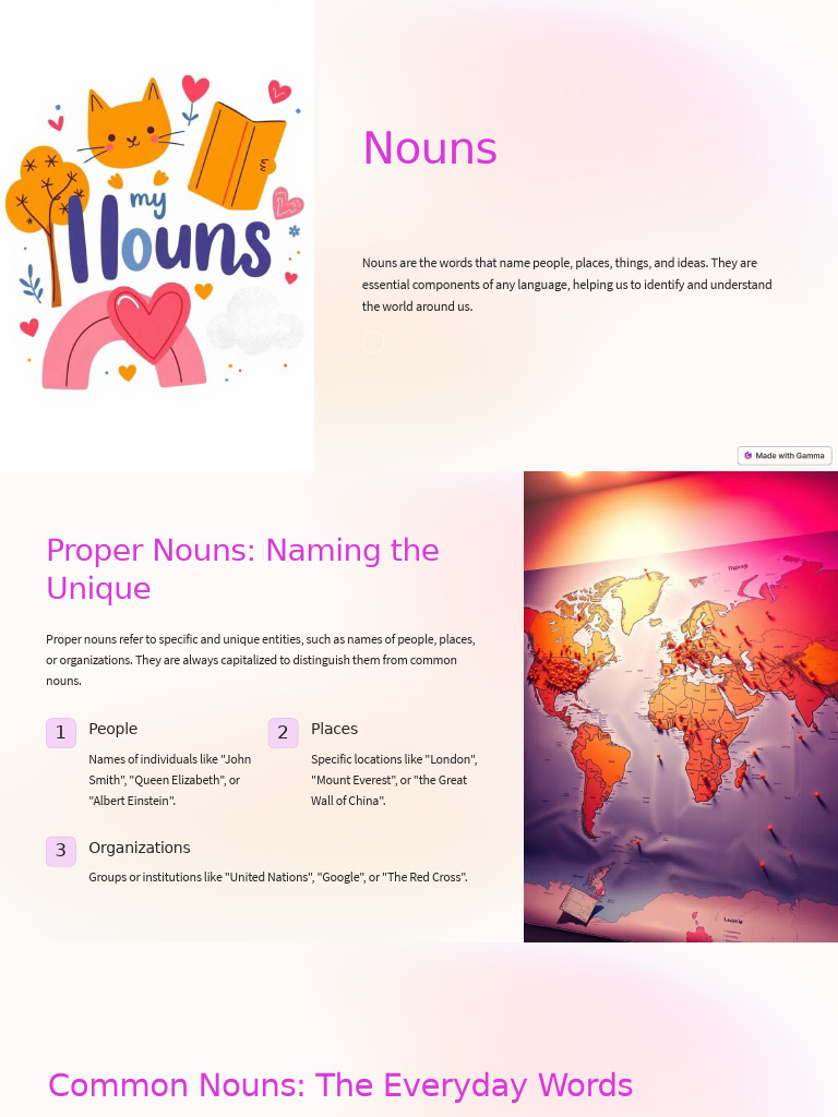 Complete nouns notes | PDF | Noun | Plural
