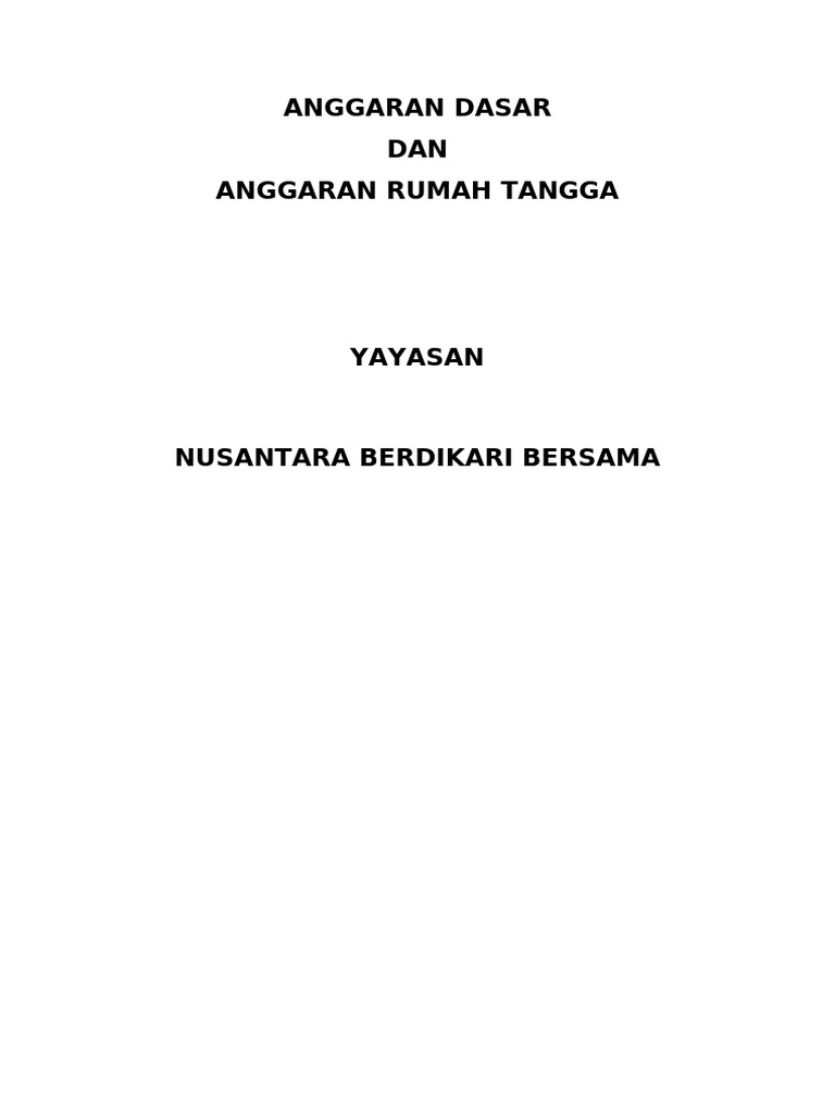ADART Yayasan Pinisi | PDF