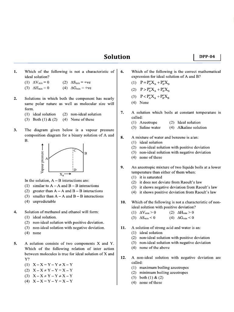 DPP 4 Solution | PDF