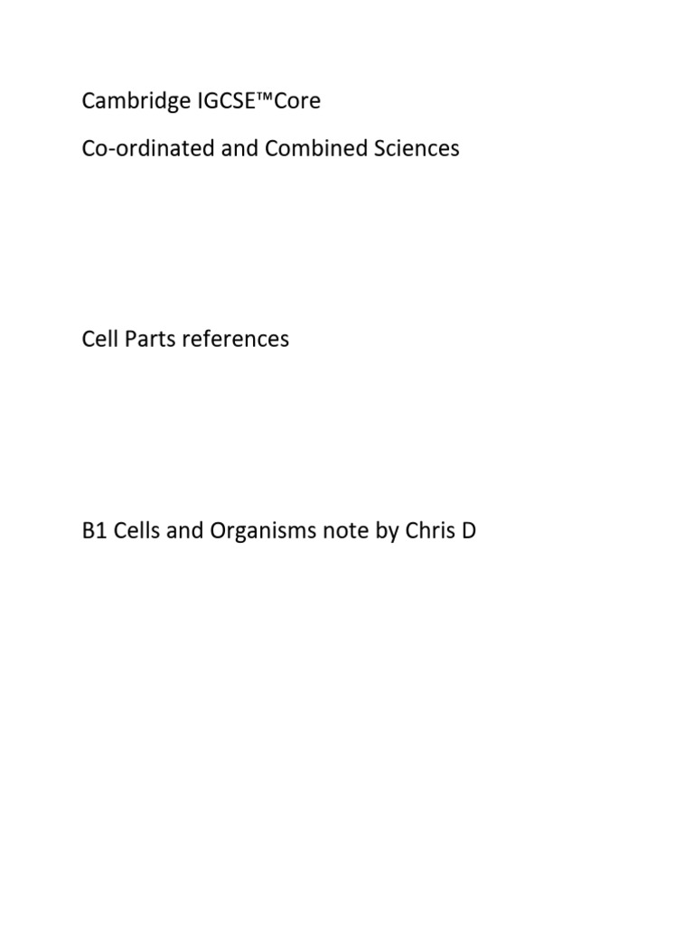 Plant Cell Structure and Functions Guide | PDF | Cell (Biology ...