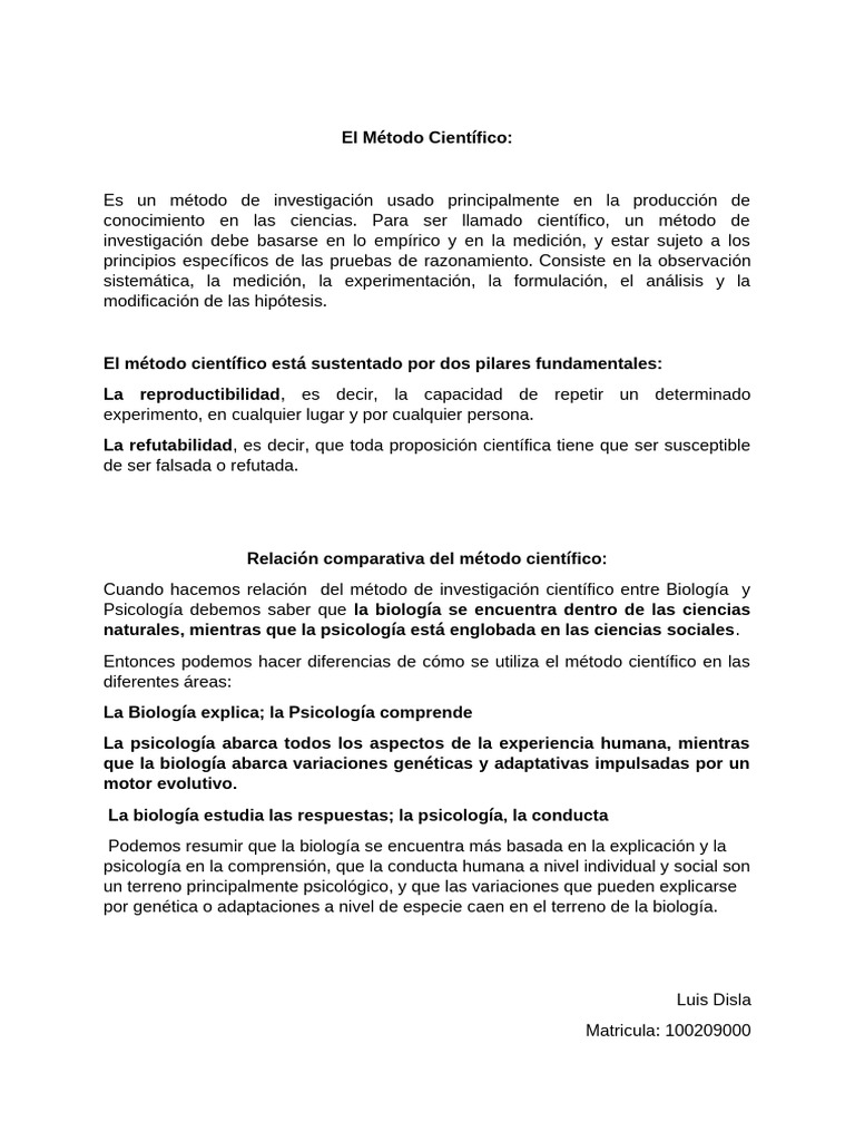 El Método Científico | PDF