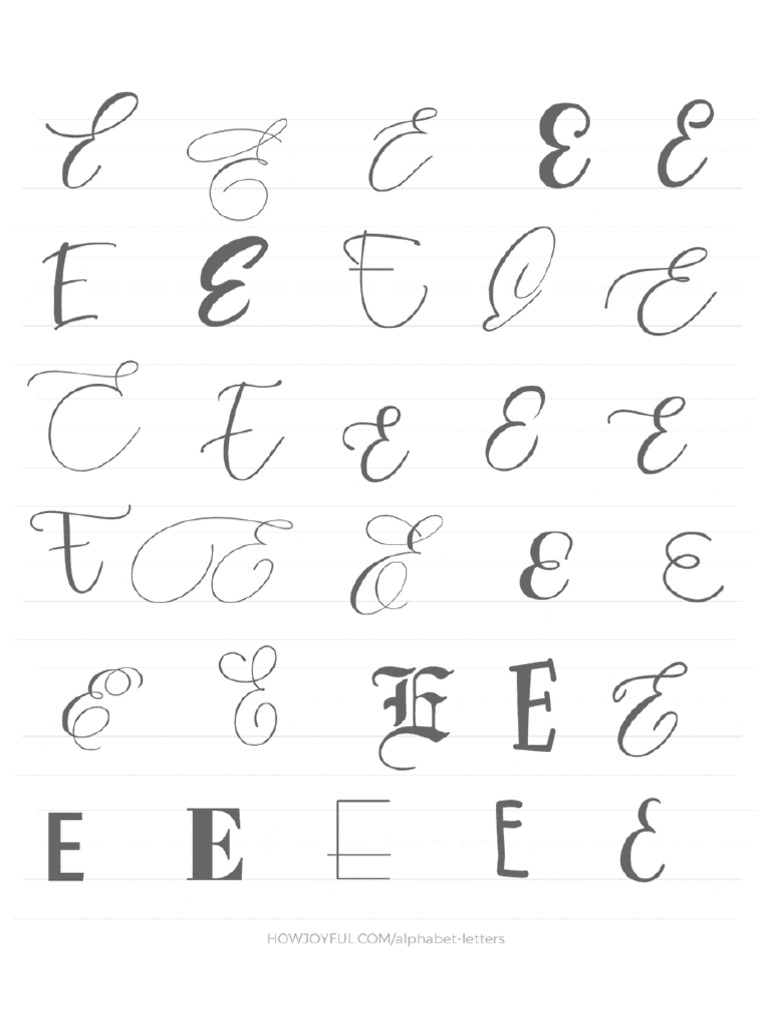 Alphabet Letters Uppercase E.png - Webp | PDF