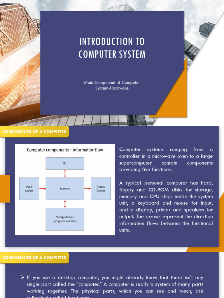 Lesson 5 Main Components of COMPUTER SYSTEM | PDF | Random Access ...
