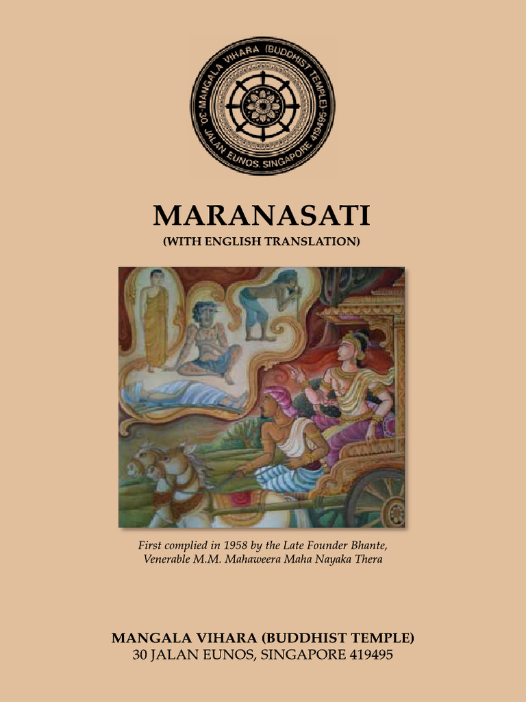 MV Maranasati With English | PDF | Buddhist Meditation | Eastern Philosophy