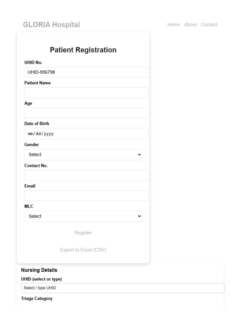 Gloria Hospital Emr | PDF