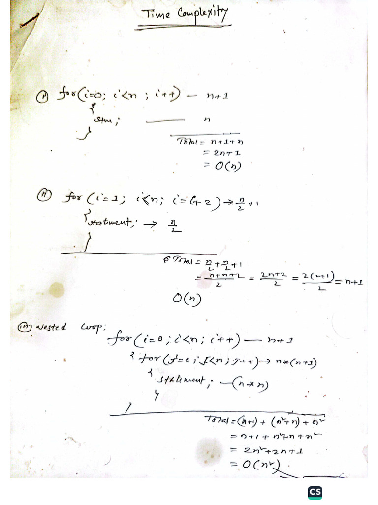 Time Complexity | PDF