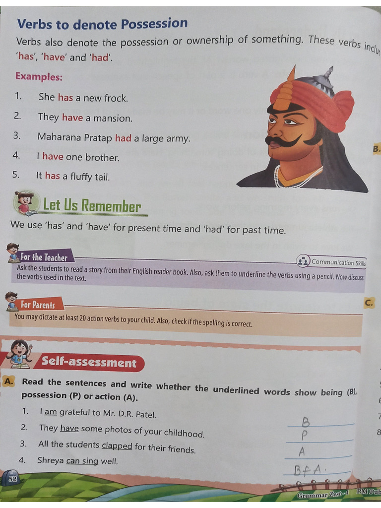Verbs Book Exercise | PDF