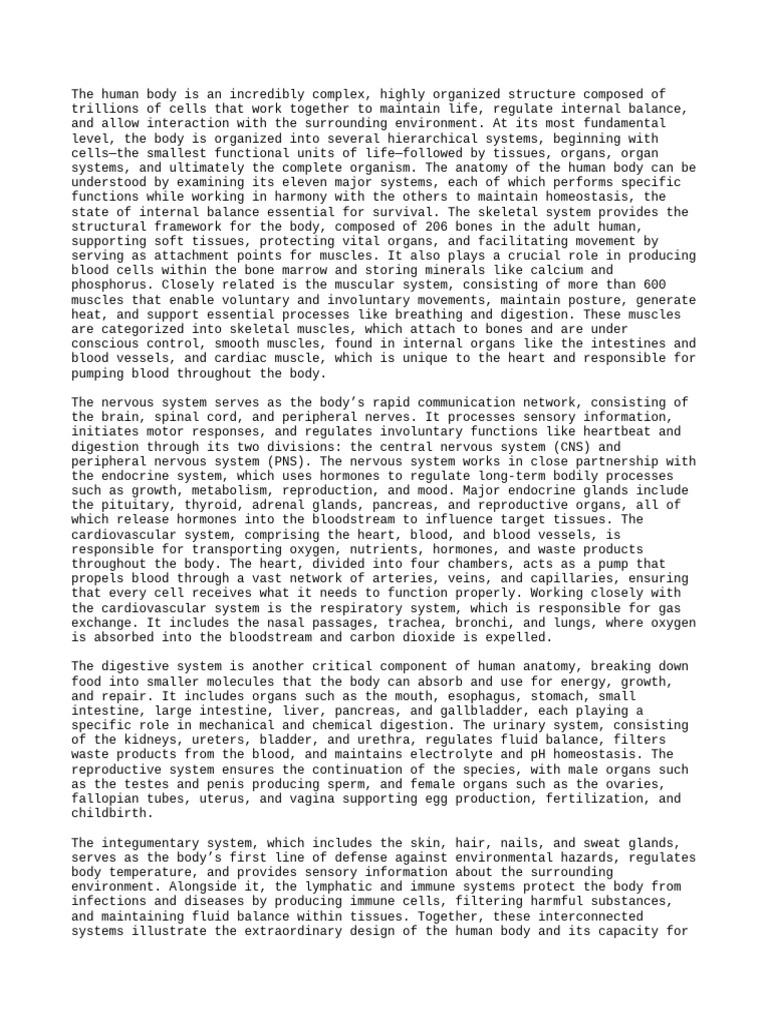 The Human Body-WPS Office | PDF | Human Body | Muscle