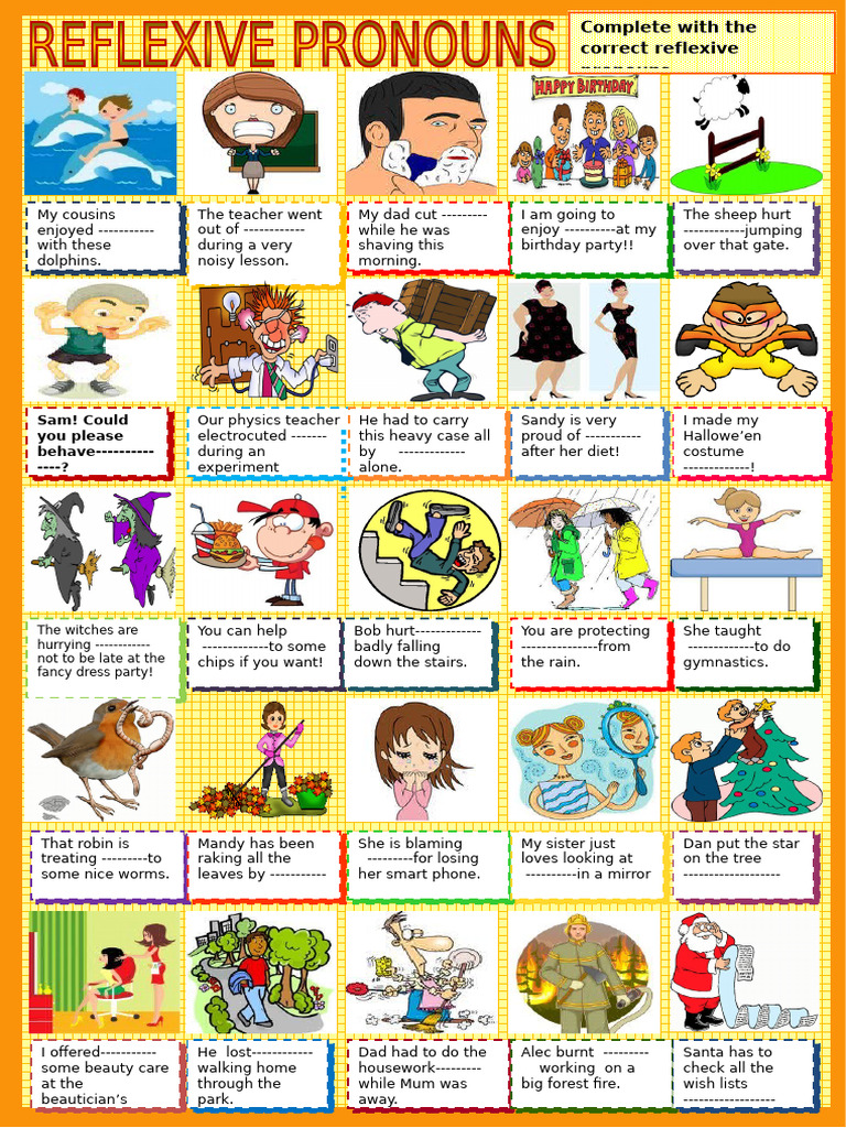 06 Reflexive Pronouns Grammar | PDF | Grammatical Number