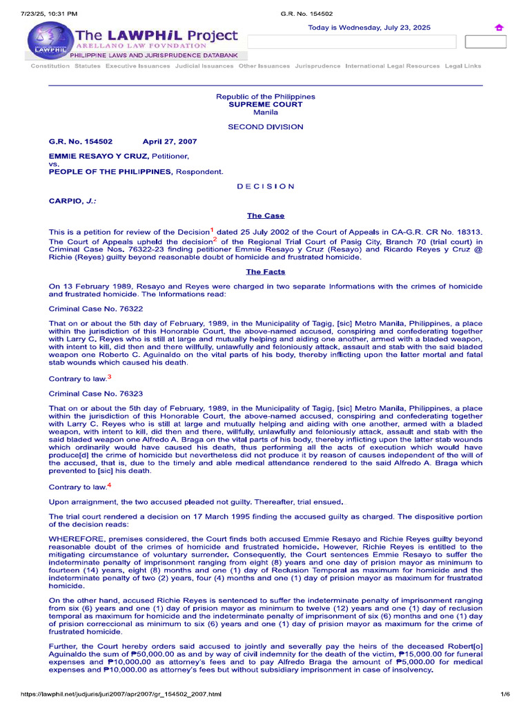 Resay v. People | PDF
