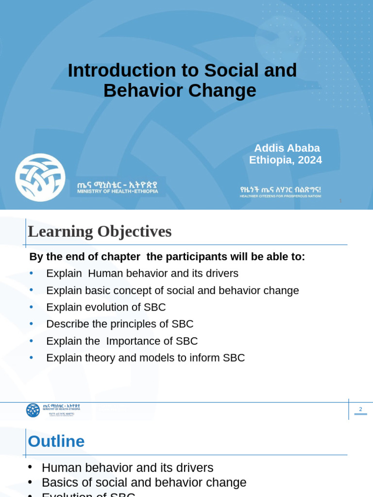 Introduction to Social Behavior Change | PDF | Behavior | Human ...