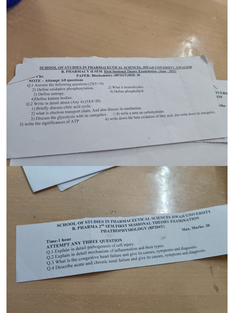 2nd Sem Exam Questions Paper | PDF