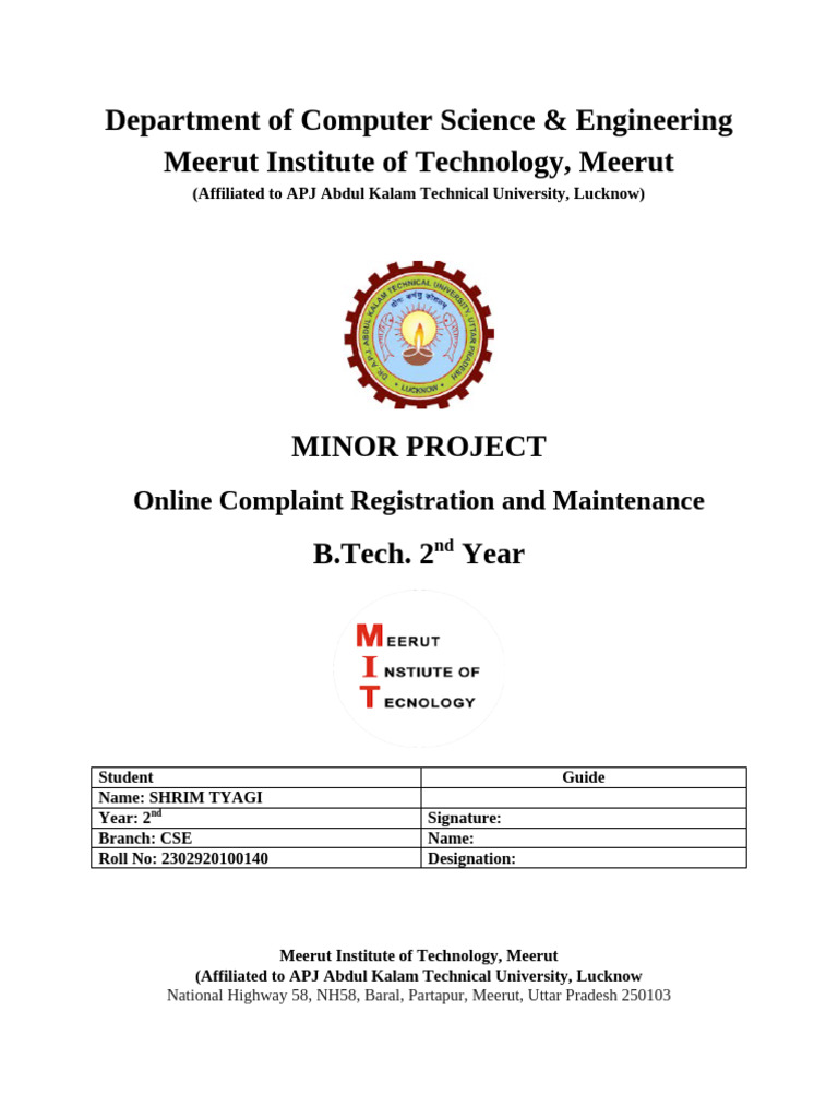 SHRIM - Report (1) (1) (AutoRecovered) | PDF | Databases | World Wide Web