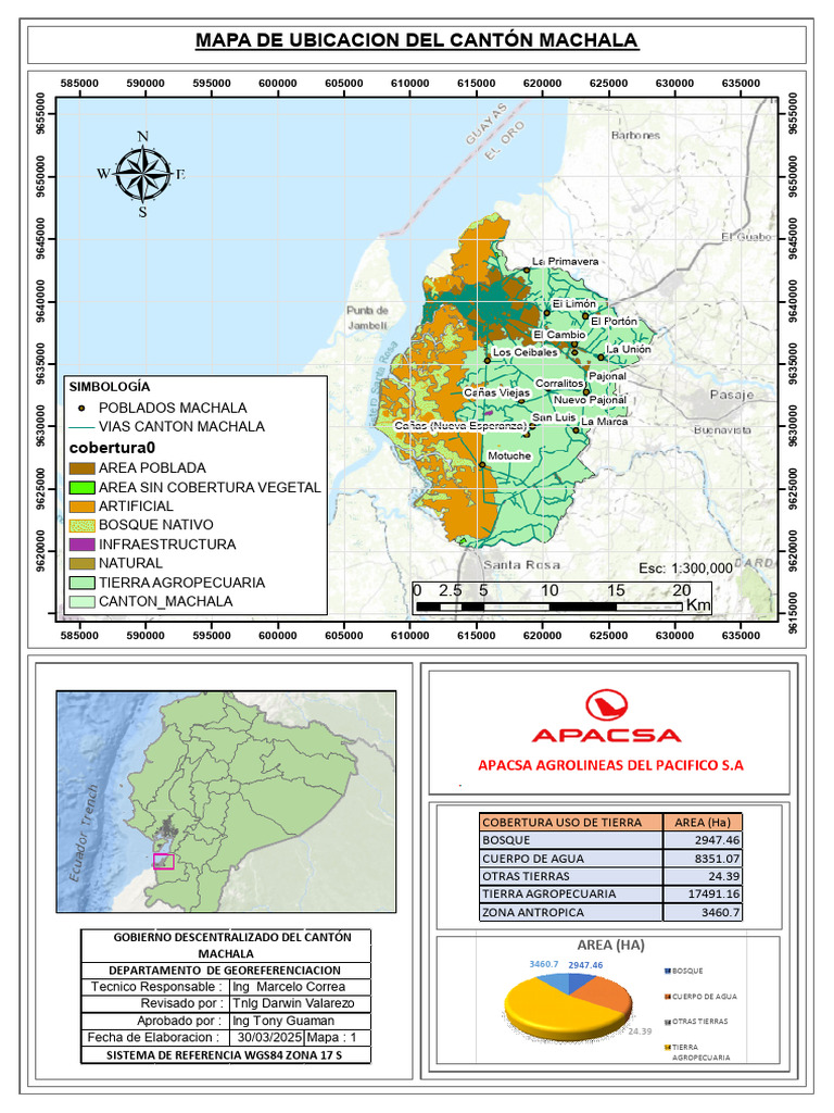 Mapa de Ubicación del Cantón Machala | PDF