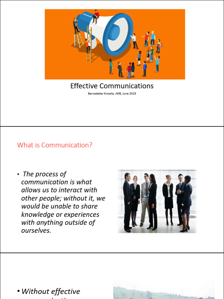 Communications Presentation School Admin Personnel Training 2019 | PDF ...