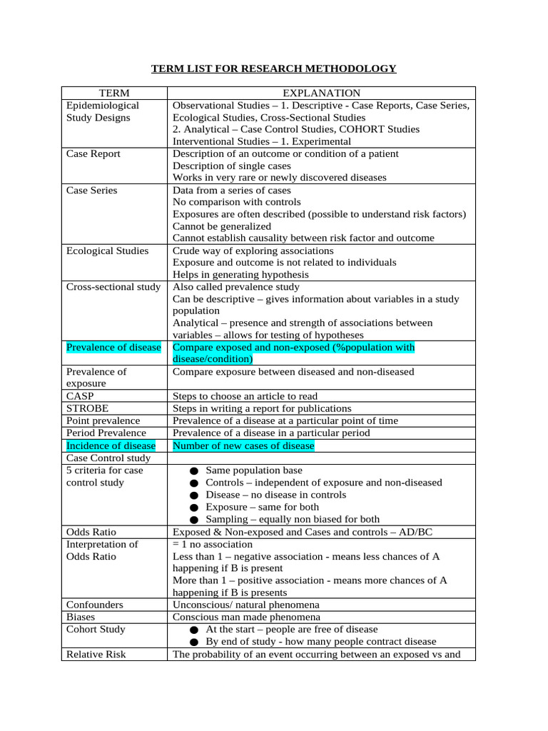 Biostats - Research Methodology | PDF | P Value | Sensitivity And Specificity