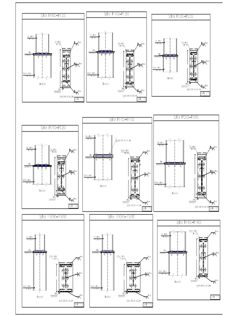 Column Detail Drawings for Splices | PDF