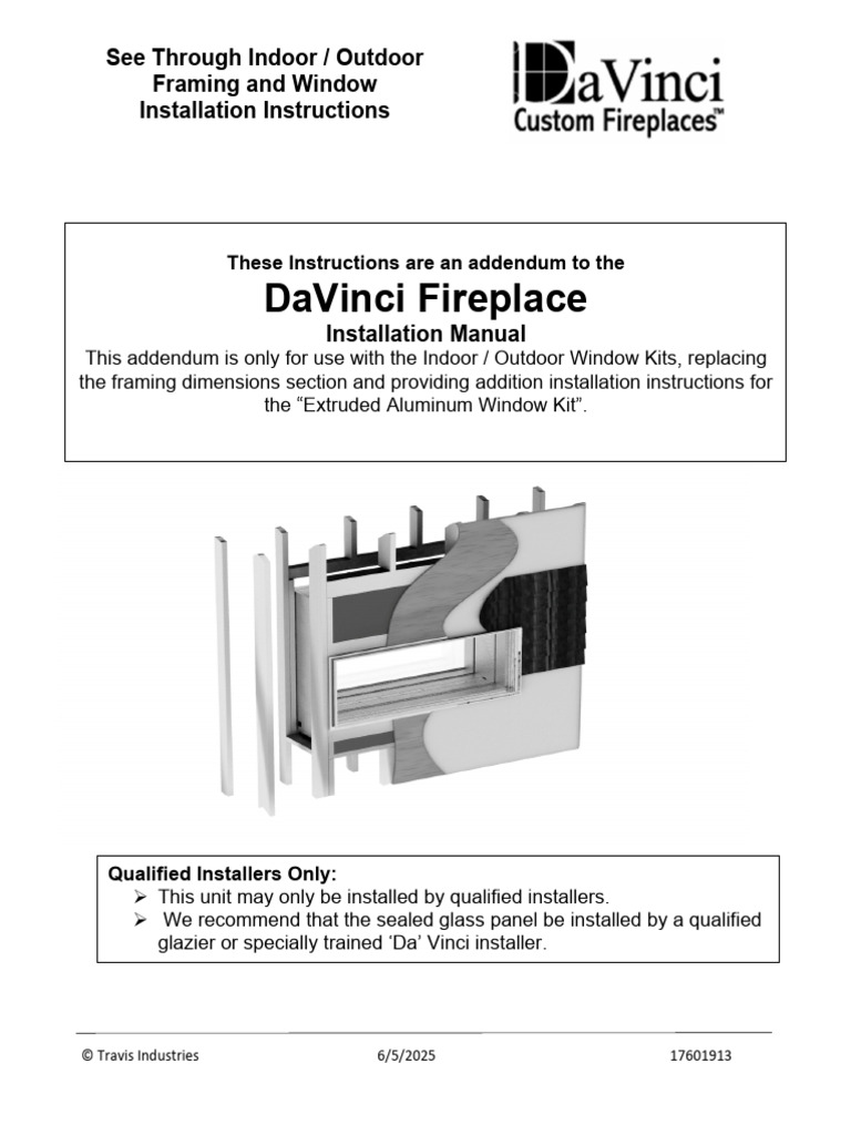 Davinci Fireplace: See Through Indoor / Outdoor Framing and Window ...