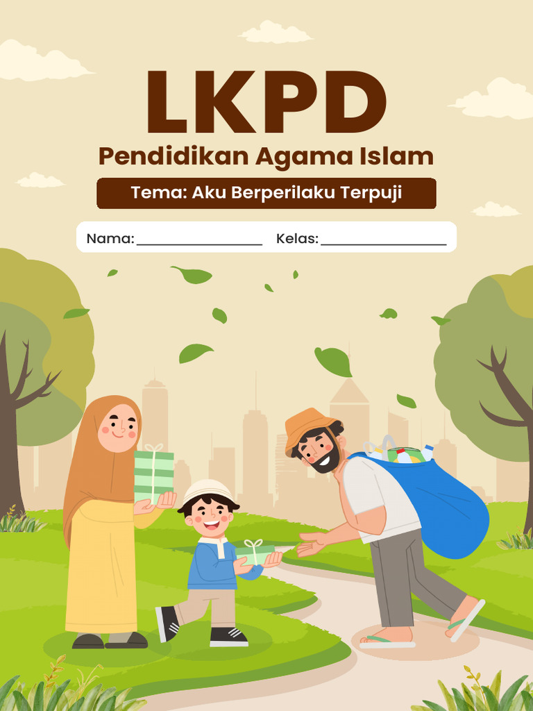 Aku Berperilaku Terpuji Lembar Kerja Peserta Didik Krem Dan Hijau ...