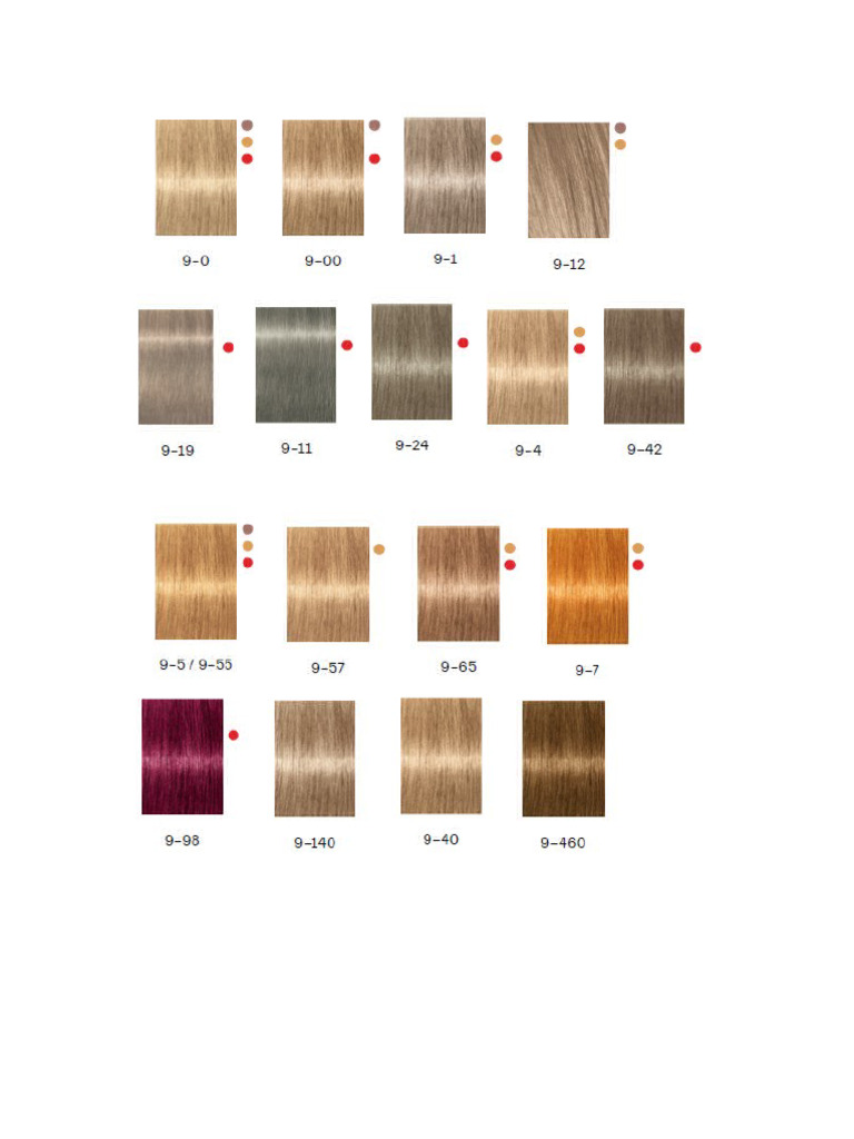 Carta Colores Igora | PDF
