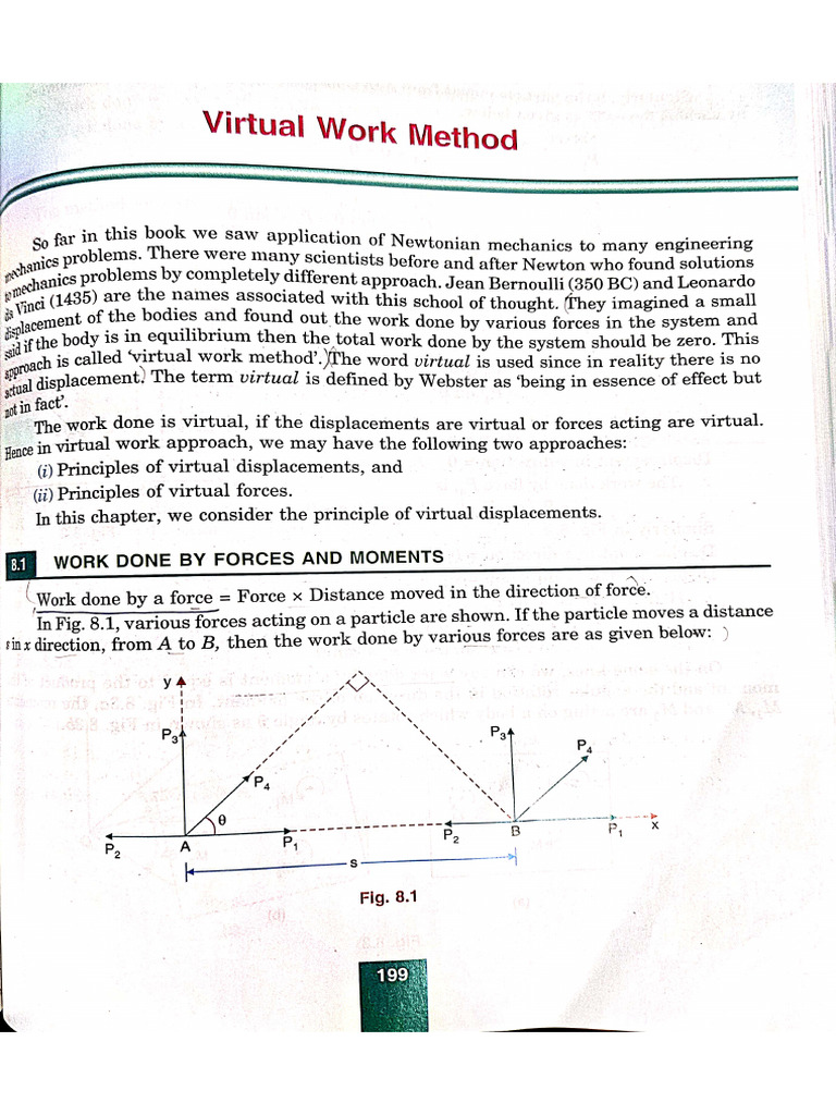 Virtual Work Method | PDF