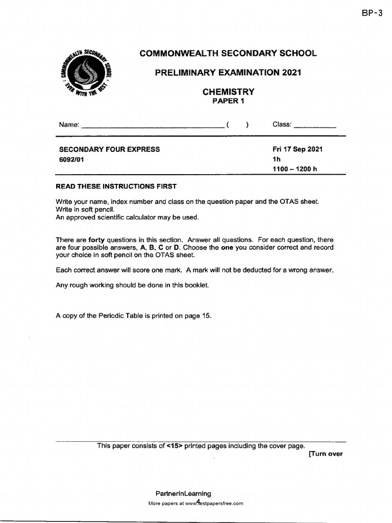 2021 CSS Paper 1 | PDF