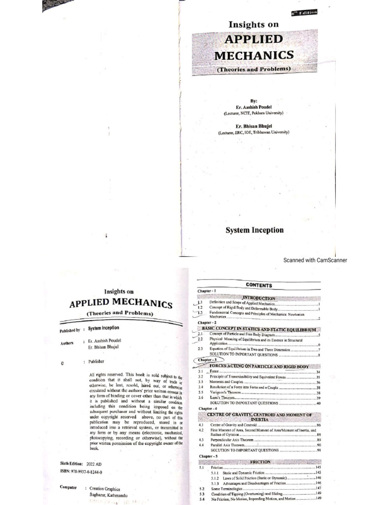 Applied Mechanics 1 SS | PDF