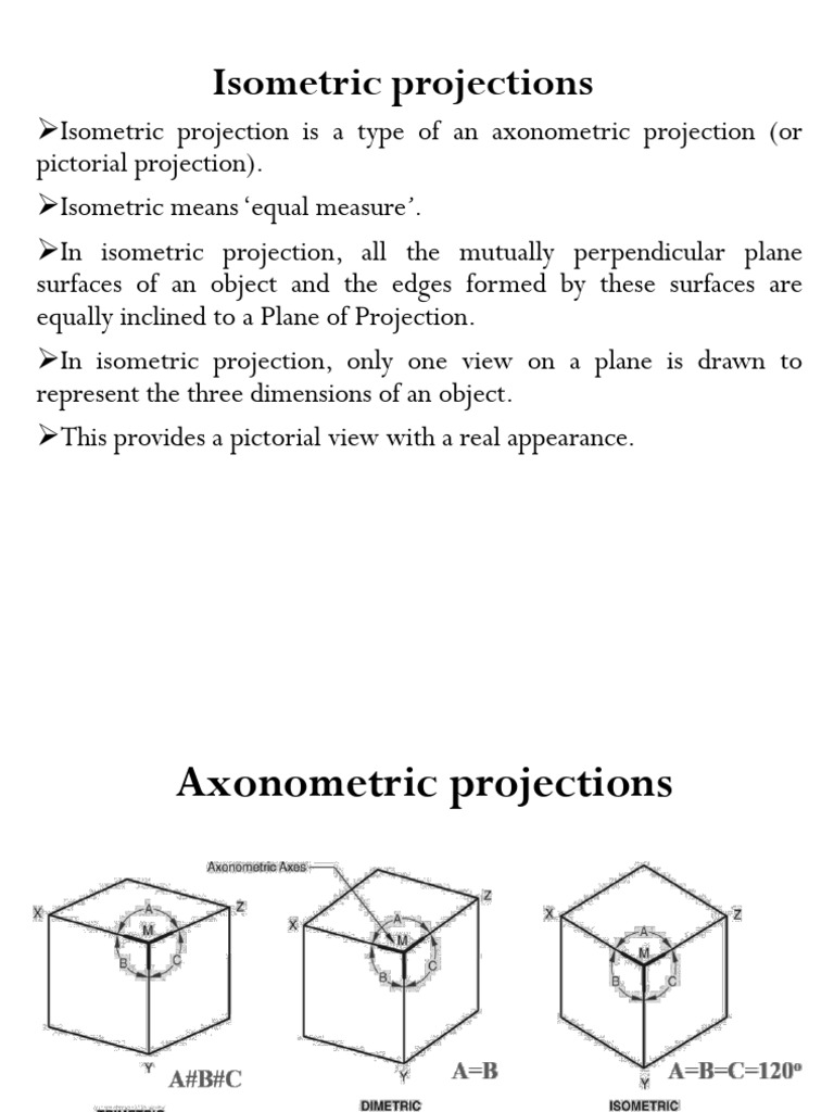 Isometric Projections | PDF