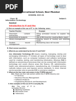 Csiplearninghub Com Introduction To It and Ites Industry Class 9 ...