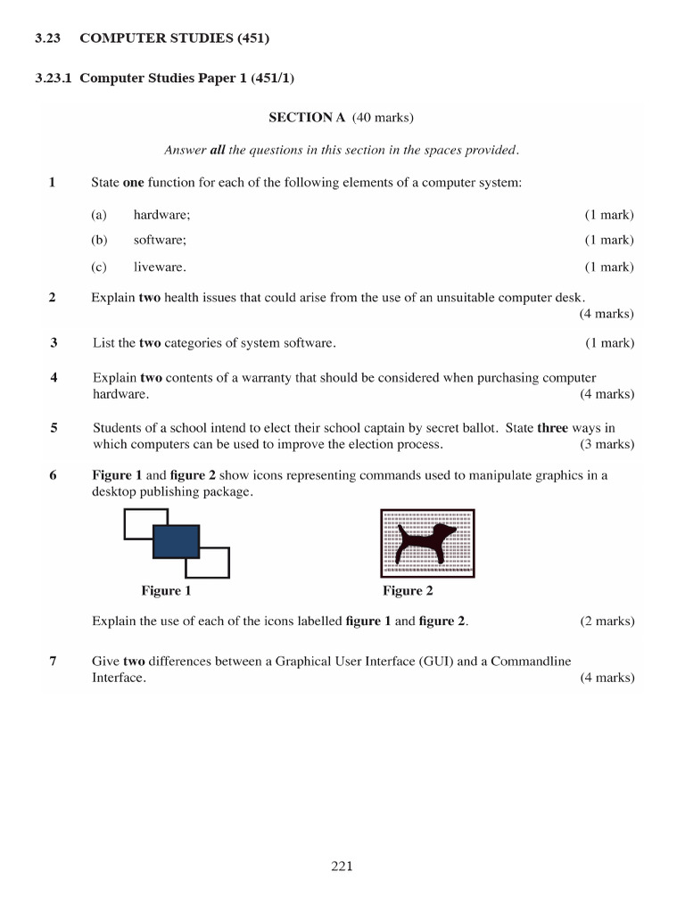 2014 Kcse Computer QS Papers | PDF