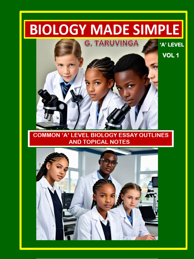 A Level Biology Essay Outlines Guide | PDF | Microscope | Angular ...