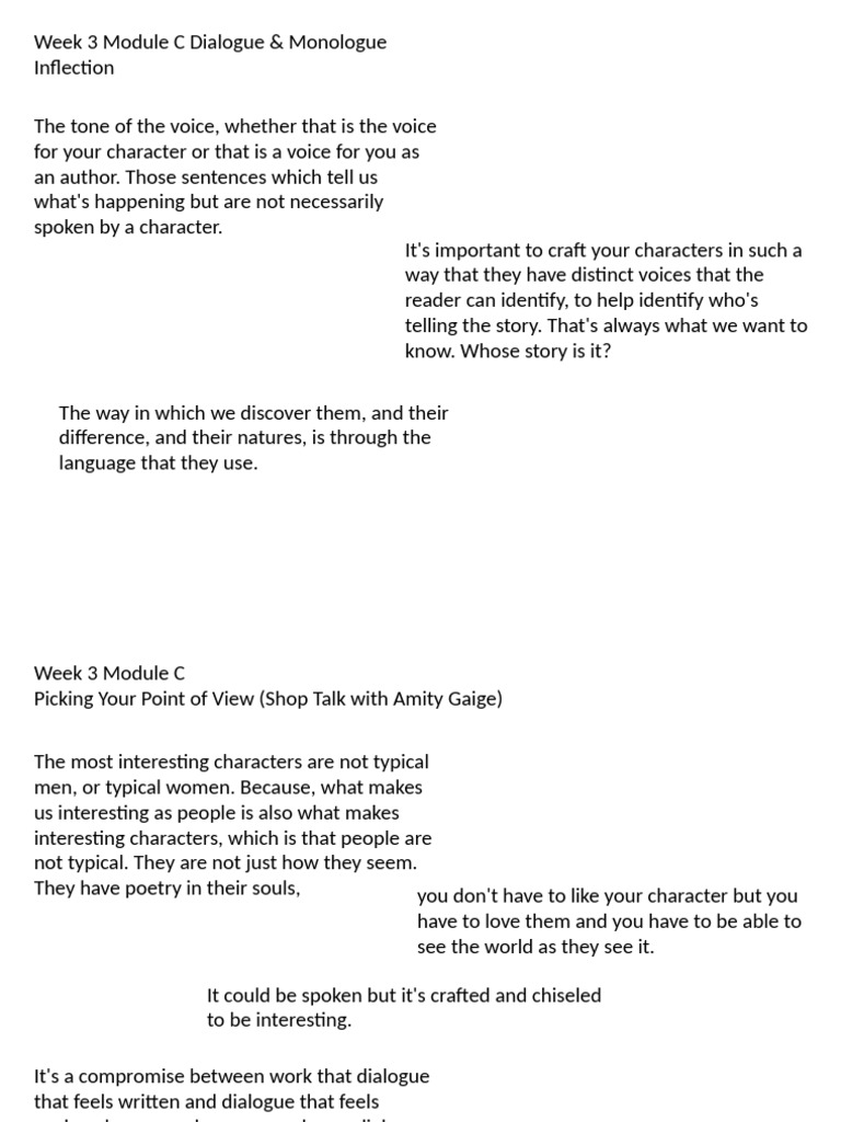 Crafting Distinct Character Voices | PDF