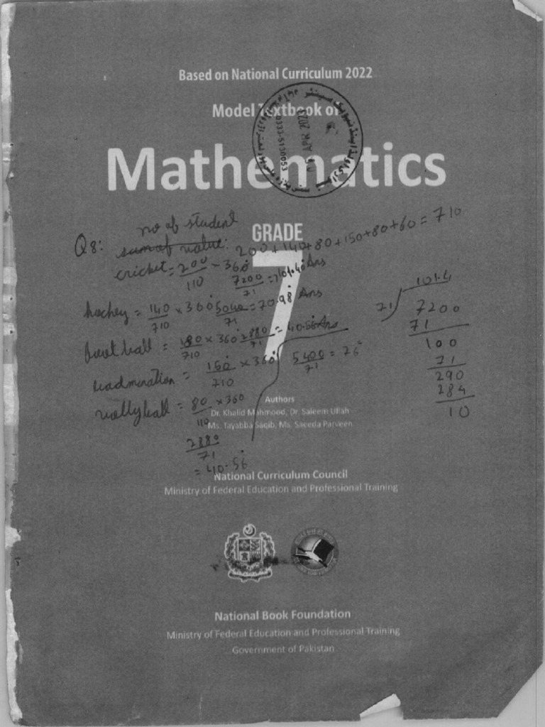 7 Mathematics Book | PDF