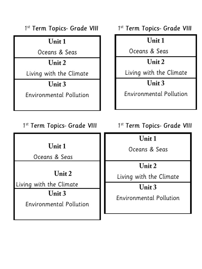Geo Topics Grade 8 | PDF