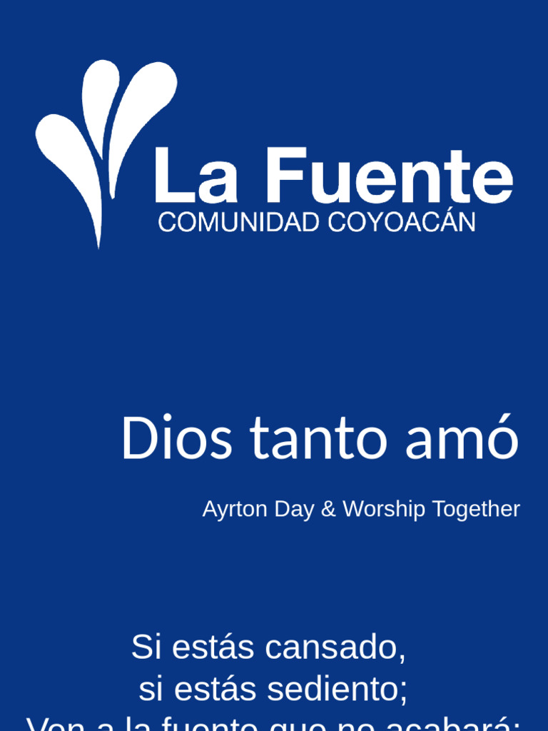 Dios Tanto Amó | PDF | Vida eterna (cristianismo) | Cristo (título)