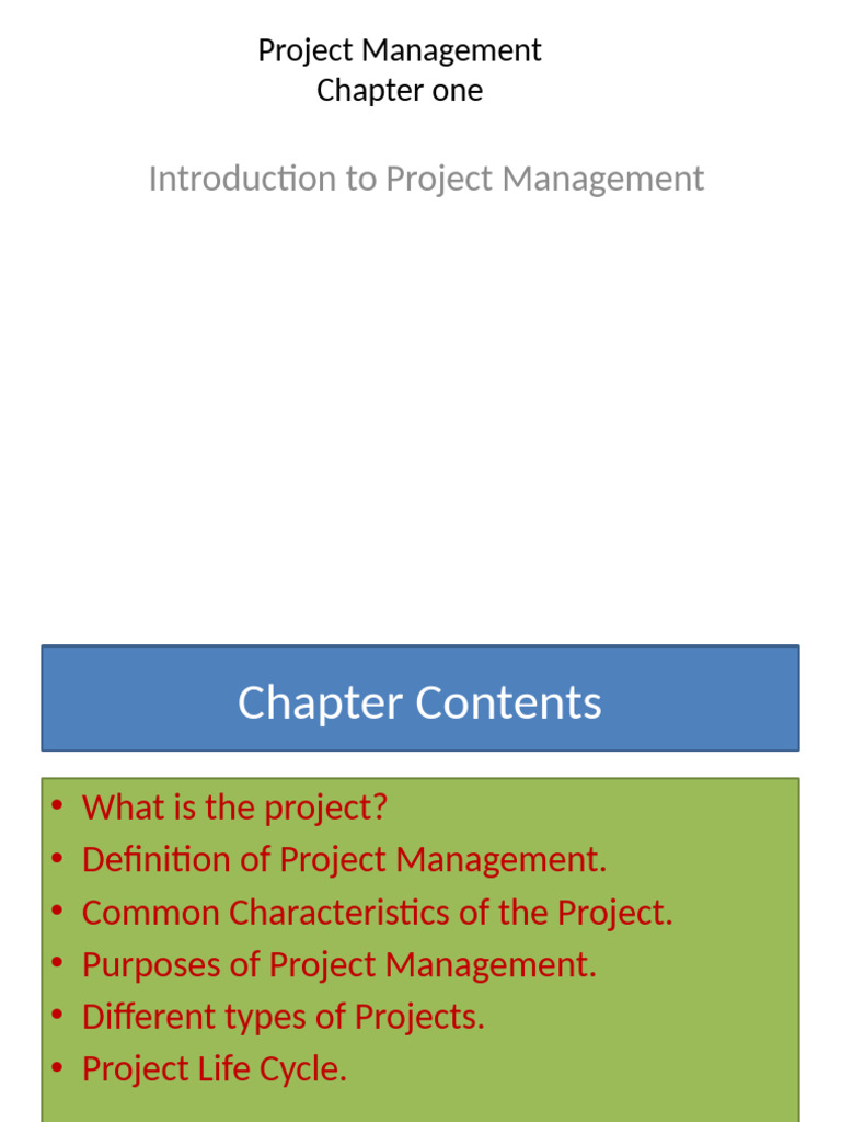Introduction to Project Management Basics | PDF | Project Management ...