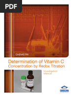 Core Practical 2 - Investigating The Vitamin C Content of Food and Drink | PDF