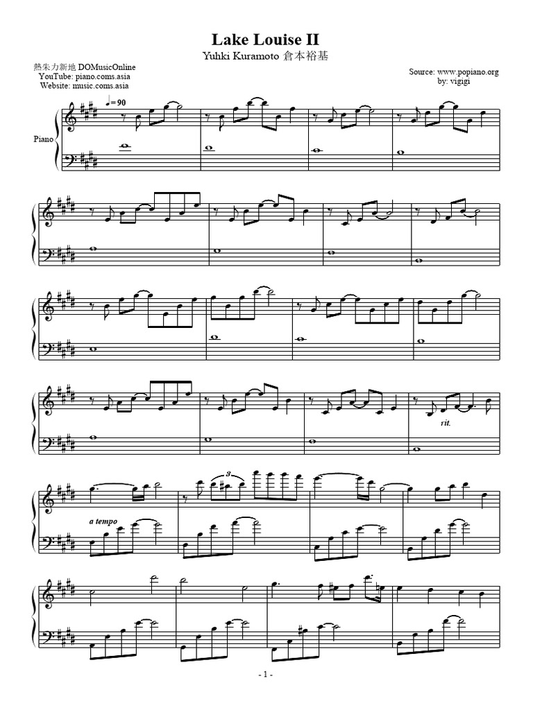 Lake Louise II Yuhki Kuramoto 倉本裕基 | PDF