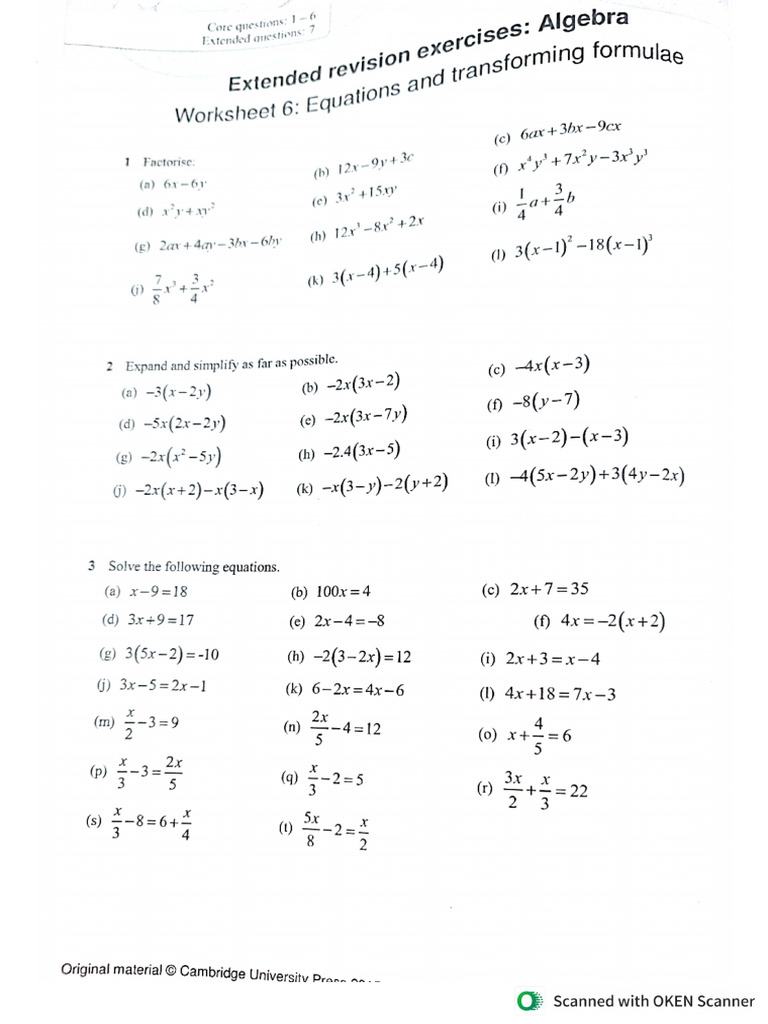 Chapter 6 Ws MATHAMATICS | PDF