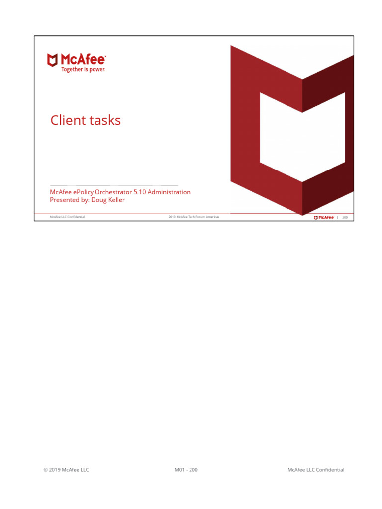 Managing Client Tasks in McAfee ePO | PDF | Peer To Peer | Server ...
