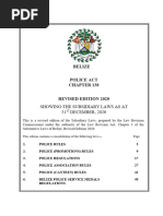 Belize Police Act 2020 Overview | PDF | Arrest | Police