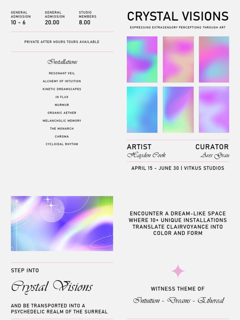 Crystal Visions Art Installation Experience | PDF