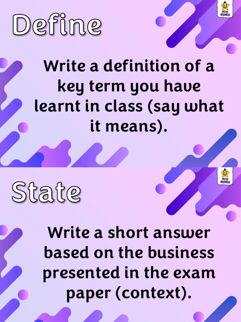 EdExcel GCSE Exam Command Words | PDF