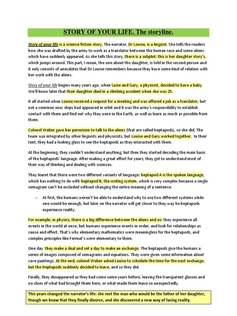 Story of Your Life | PDF