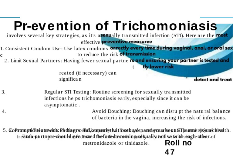 Trichomoniasis Prevention Strategies | PDF