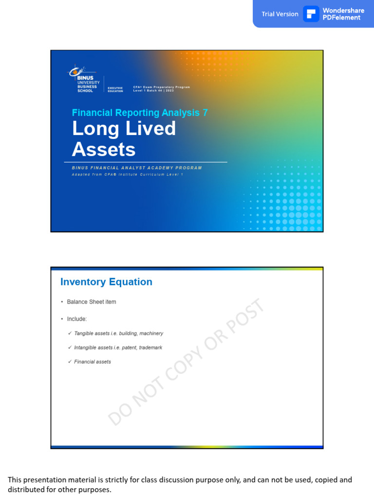 Reporting Long-Lived Assets Analysis | PDF | Depreciation | Book Value
