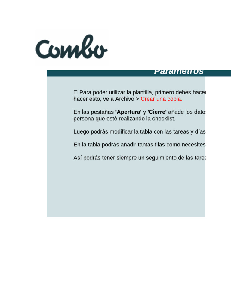 Checklist de Apertura y Cierre Restaurante | PDF | Informática
