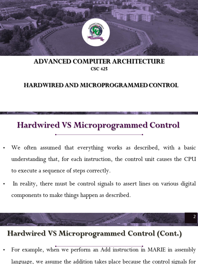 Hardwired vs Microprogrammed Control | PDF | Central Processing Unit ...